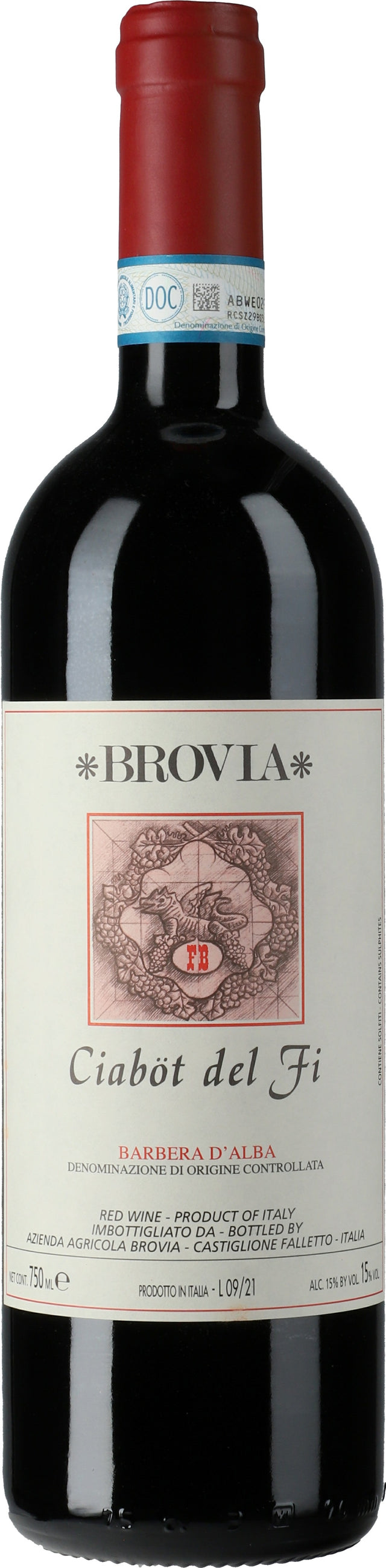 Brovia Barbera d'Alba 'Ciabot Del Fi' 2020 – winedirect.co.nz